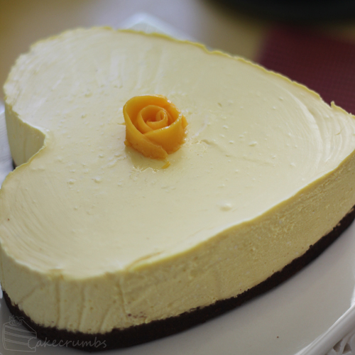 Mango Rose Cheesecake | Cakecrumbs