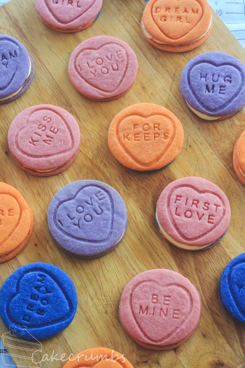 Love Hearts Cookies | Cakecrumbs